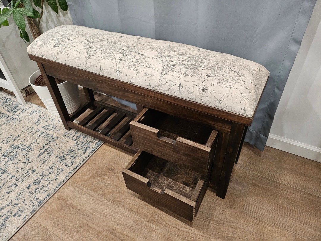 Bench/ Dressing Seat With Locking RFID. Ask About Custom Sizes! - Etsy