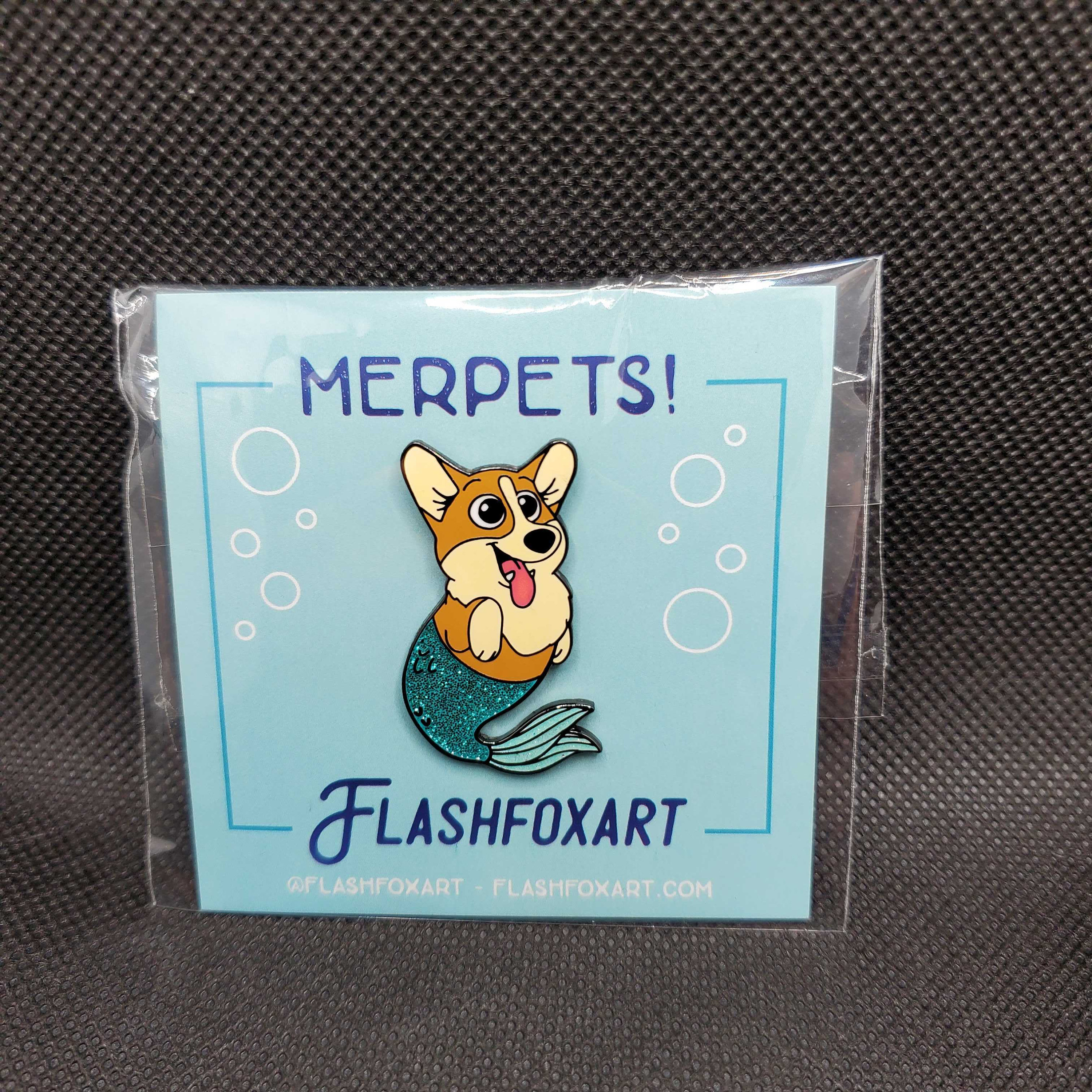 Merpets Corgi Mermaid Enamel Pins - Etsy