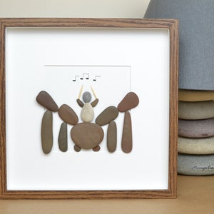 Pebble Art Drummer, Pebble Art Drum Kit, Drummer Gift, Drummer Pebble ...