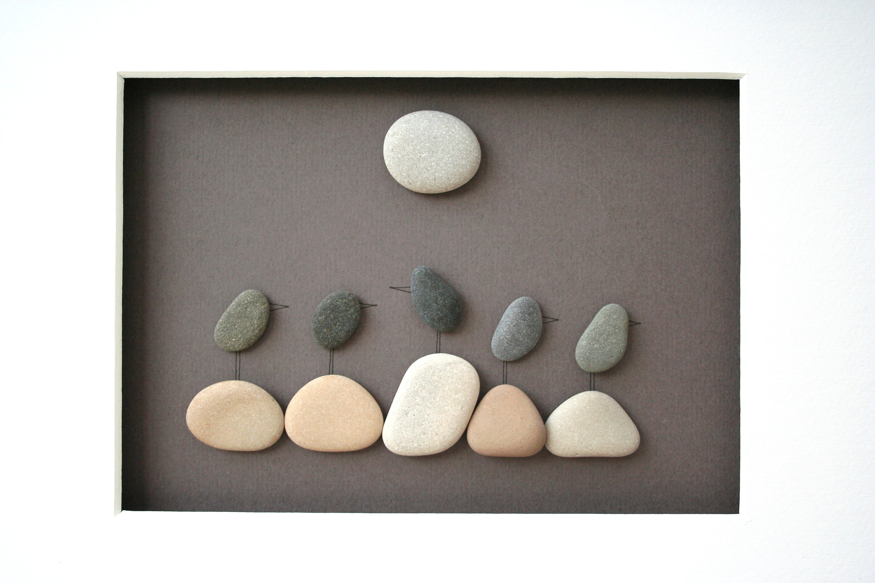 Pebble Art Pebble Art Picture Pebble Art Birds Pebble Art | Etsy