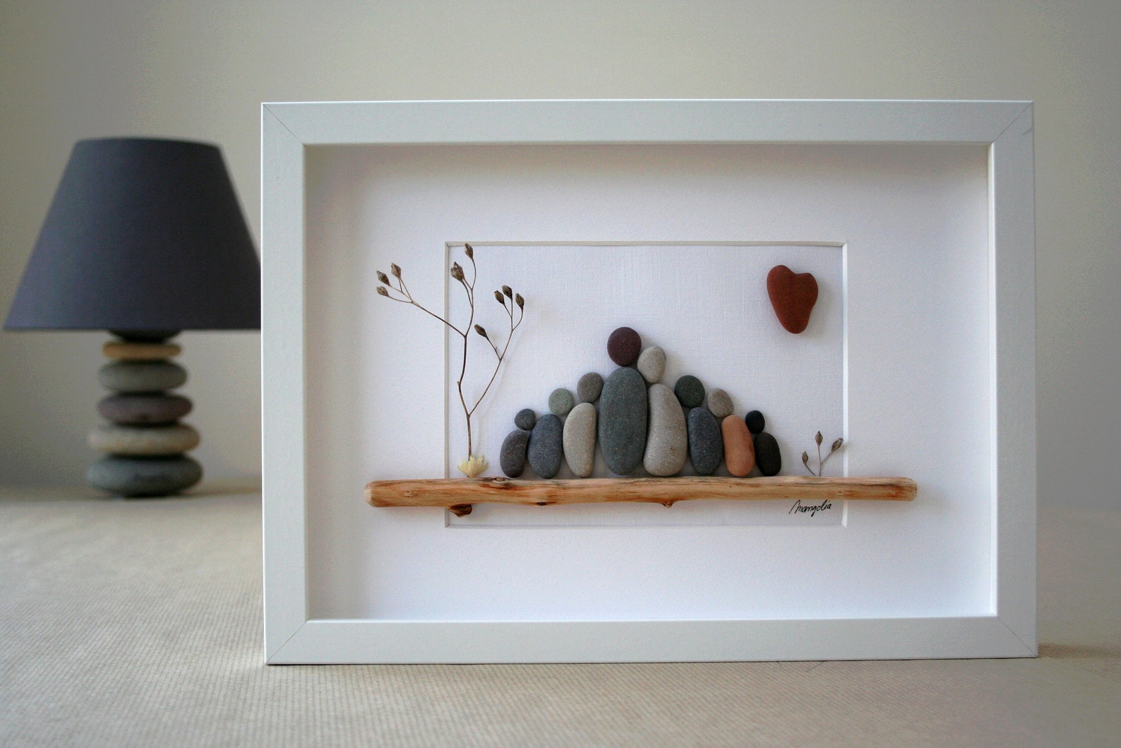 Pebble Art Family of 8 Pebble Art Family Pebble Art Pebble - Etsy