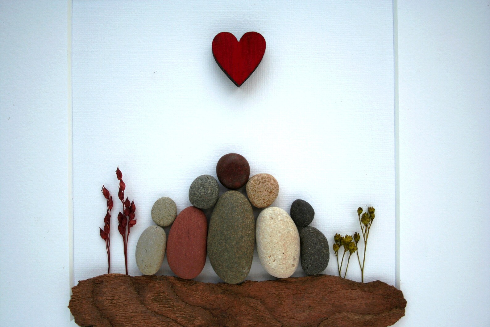 Pebble Art Family of 5 Pebble Art Family of Five Pebble Art - Etsy