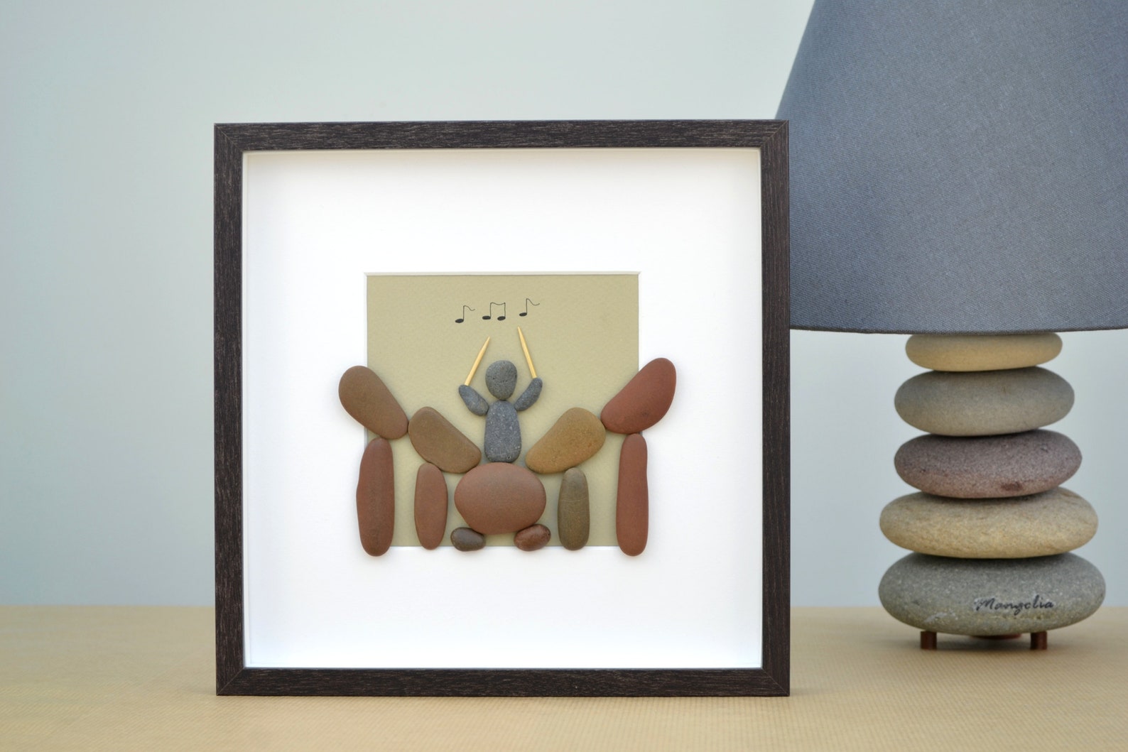 Pebble Art Drummer, Pebble Art Drum Kit, Drummer Gift, Drummer Pebble ...