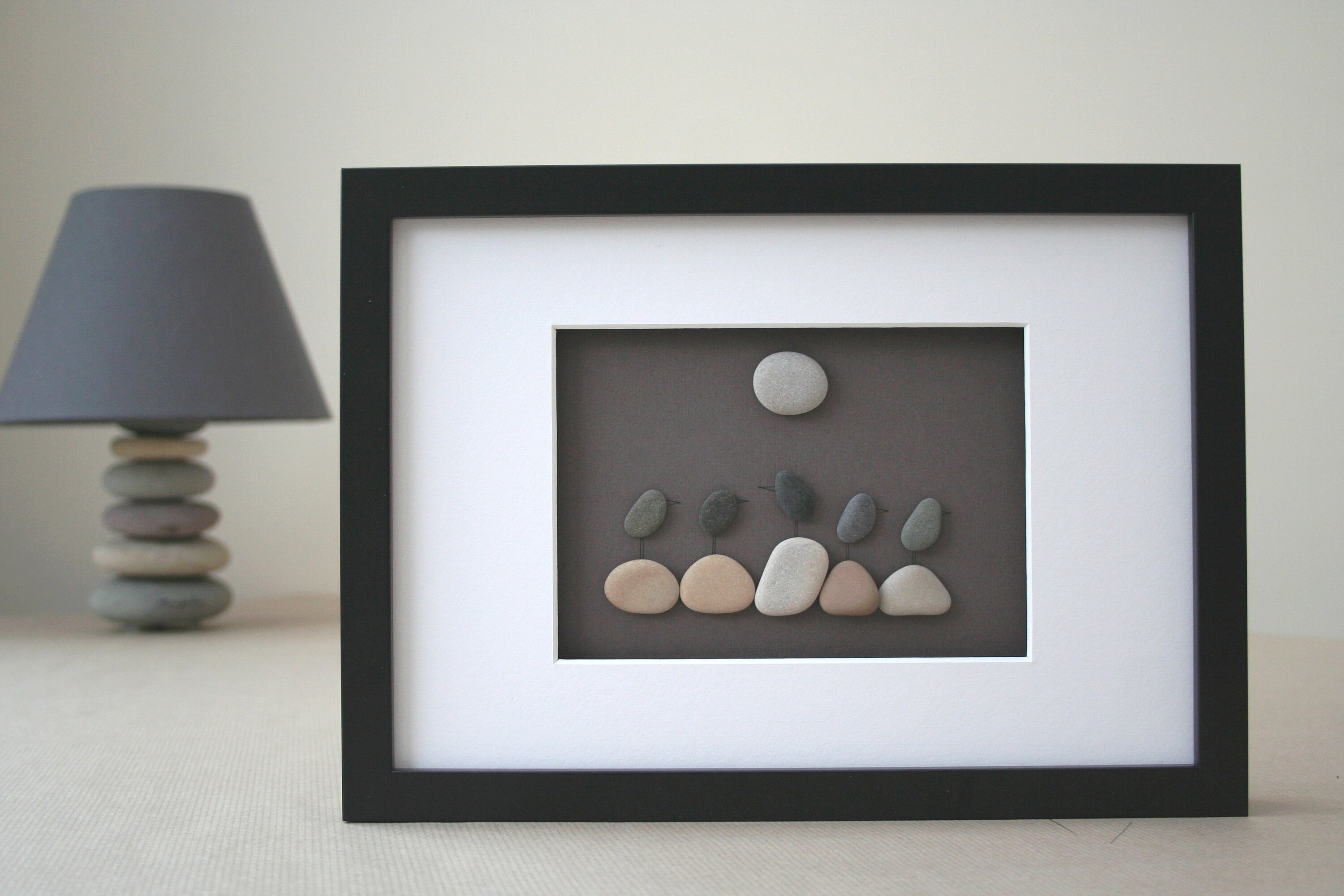 Pebble Art Pebble Art Picture Pebble Art Birds Pebble Art - Etsy