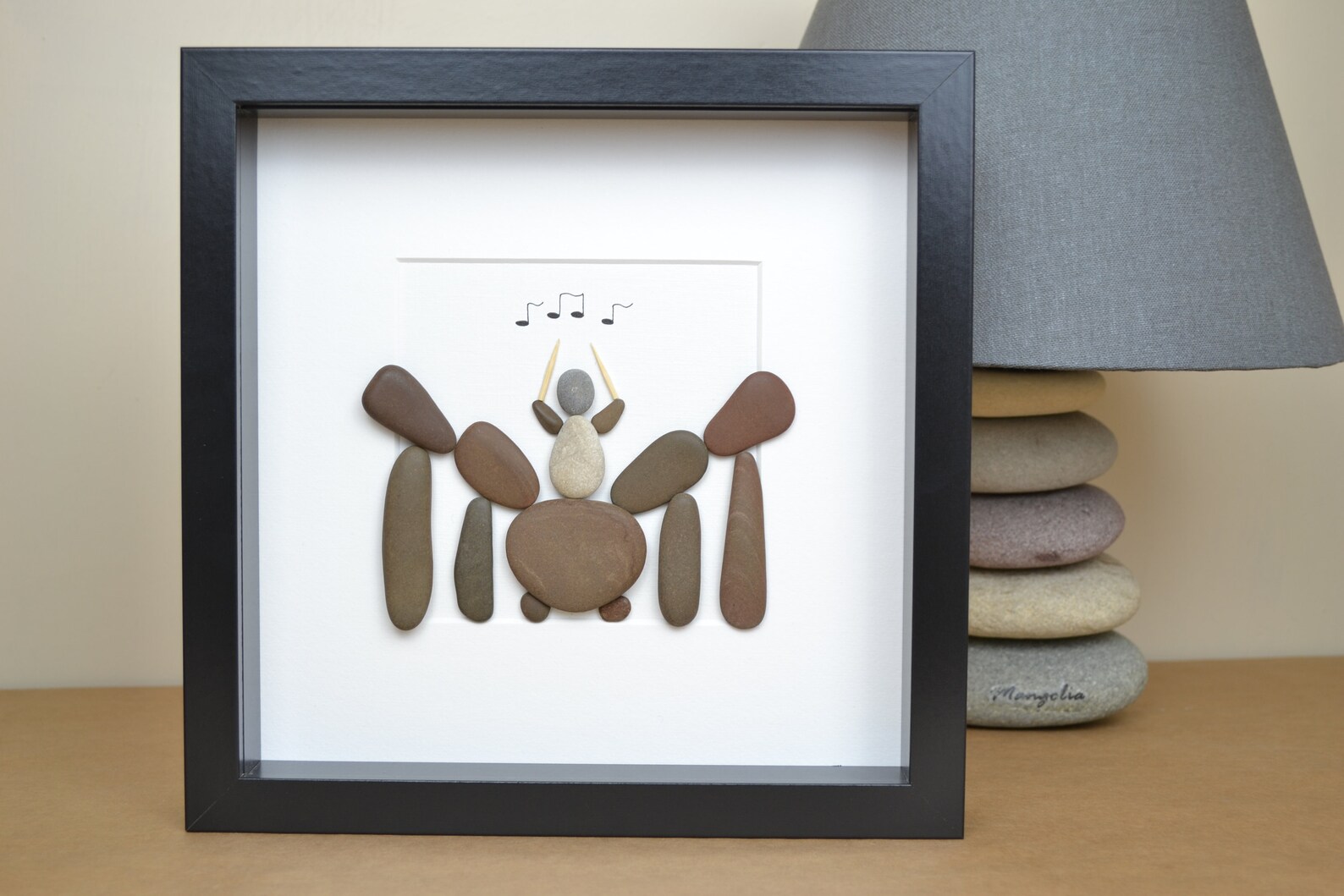 Pebble Art Drummer, Pebble Art Drum Kit, Drummer Gift, Drummer Pebble ...