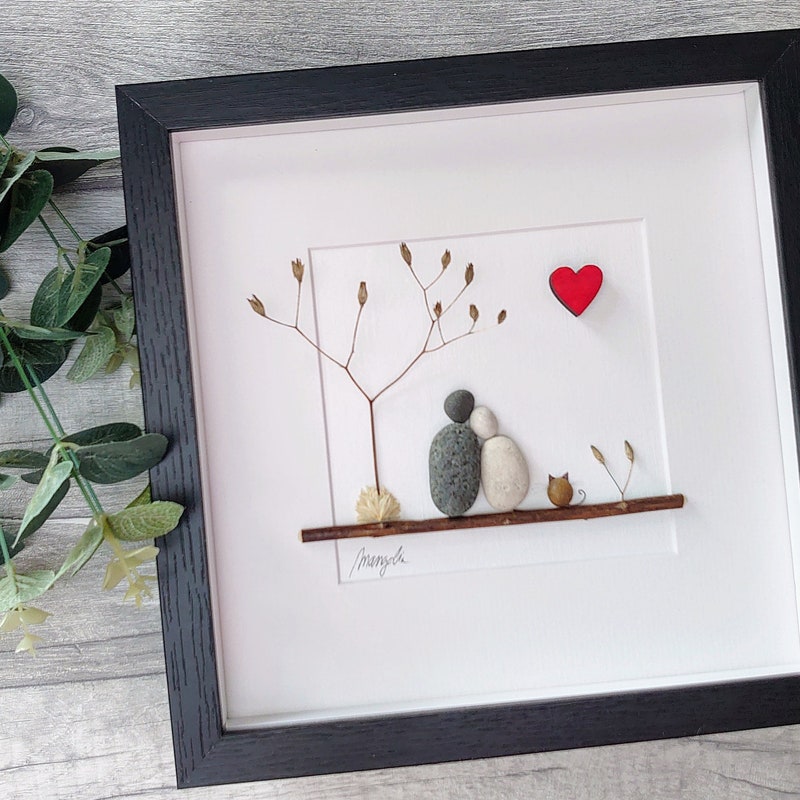 Pebble Art Cats - Etsy UK