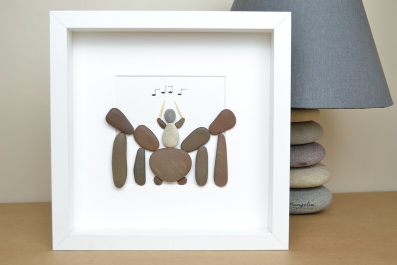 Pebble Art Drummer Pebble Art Drum Kit Drummer Gift Drummer | Etsy