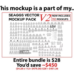 Streetwear Hoodies Clothing Vector Mockup Pack Bundle Clothing Brand ...