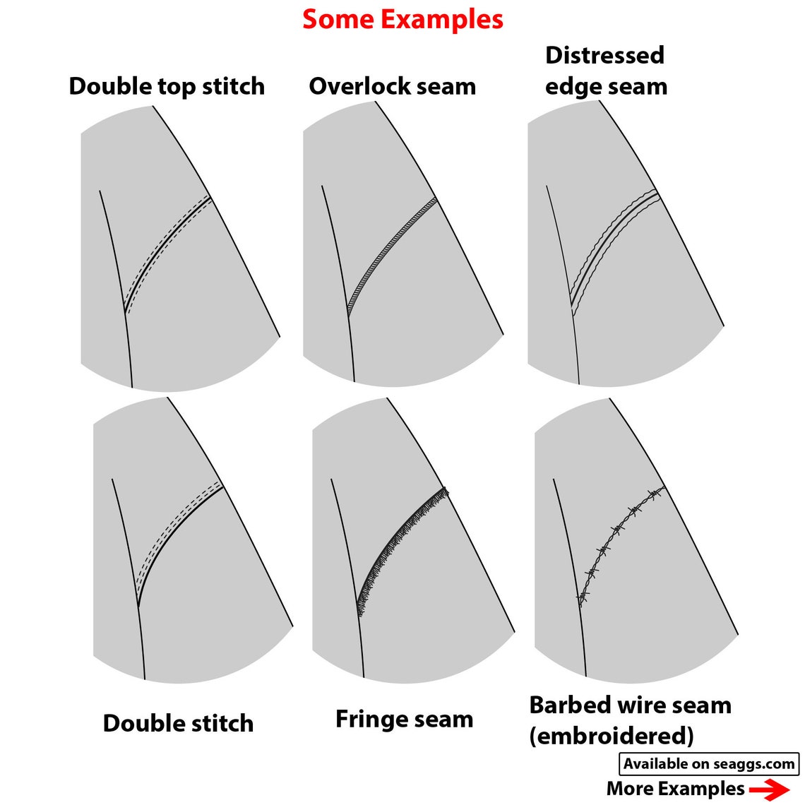 Streetwear Stitch Pre-set Brushes Clothing Vector Mockup Clothing Brand ...