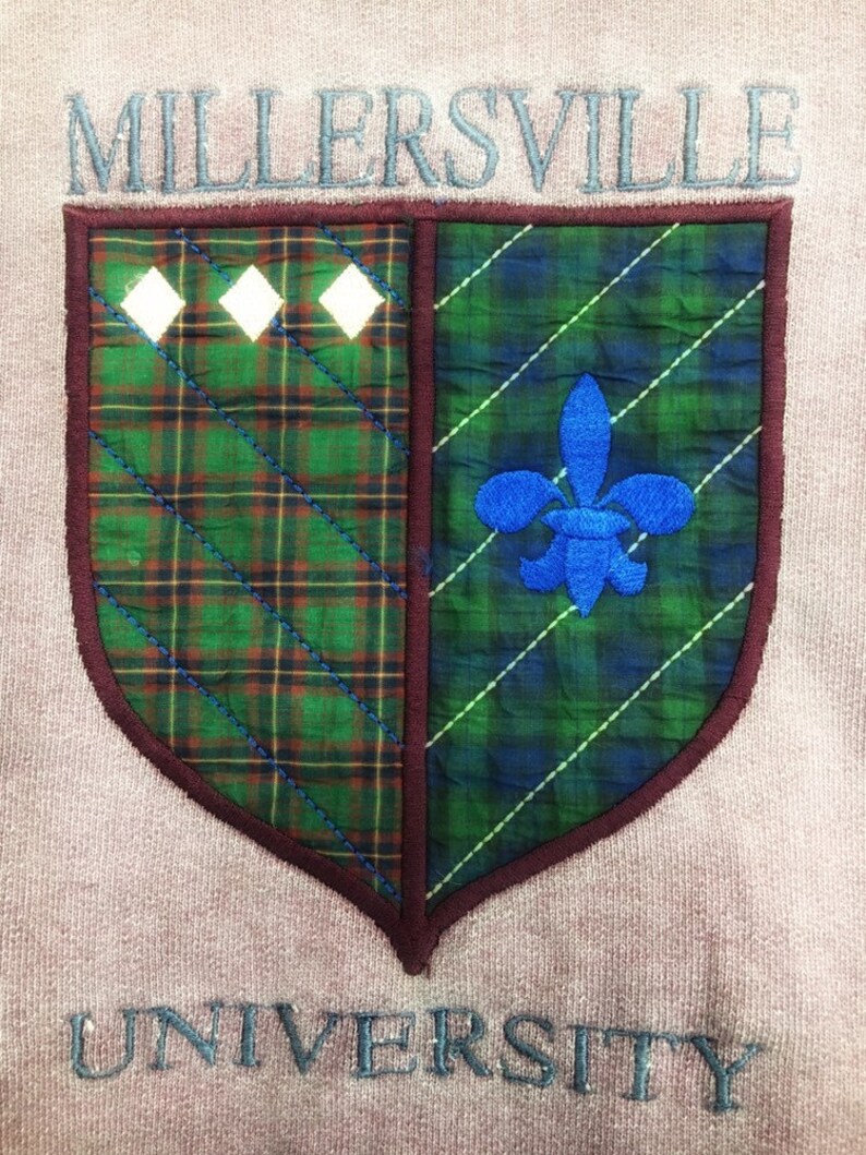 Vintage Millersville University Embroidery Big Logo Sweatshirt - Etsy