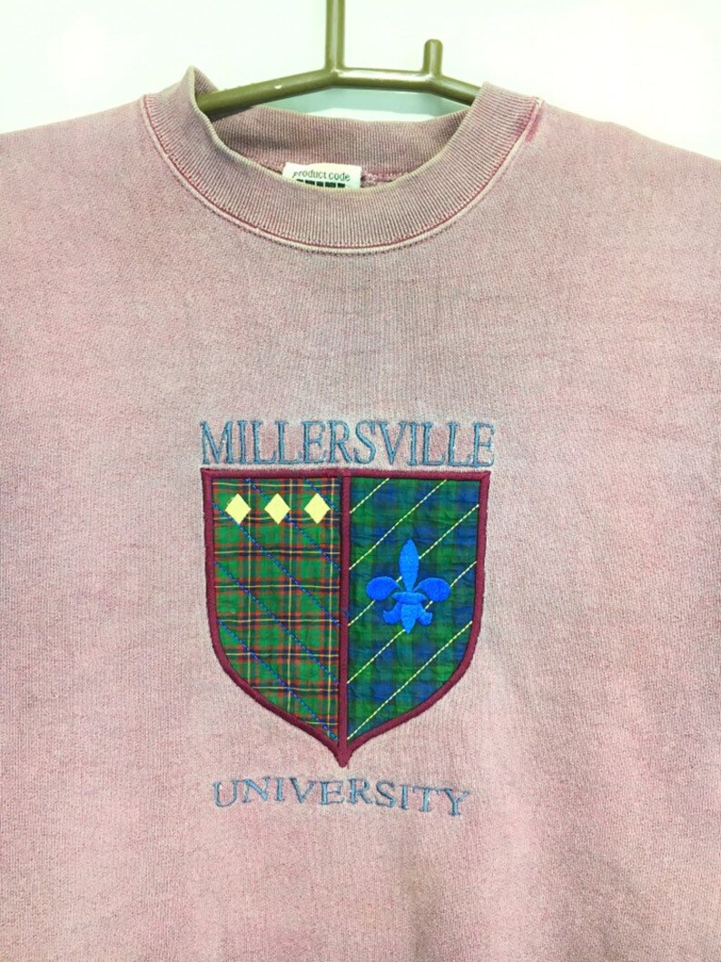 Vintage Millersville University Embroidery Big Logo Sweatshirt - Etsy