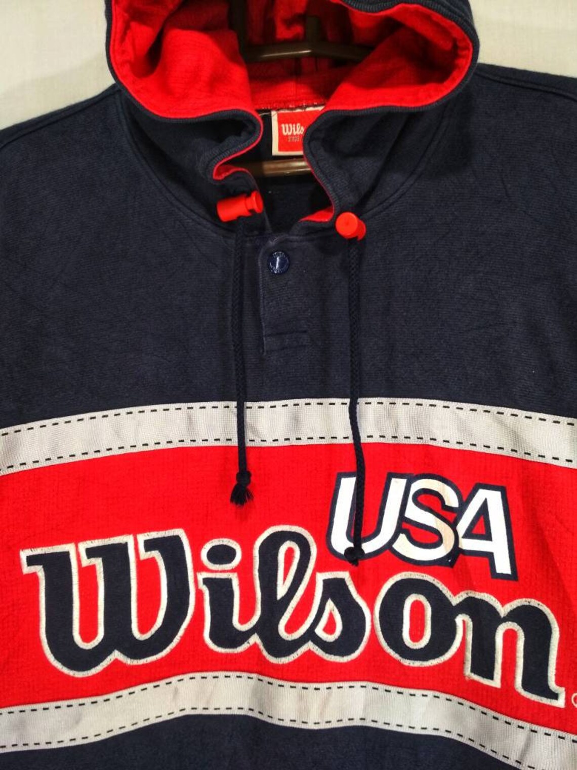 Vintage Wilson Jaspo Embroidery Big Logo Hoodie Sweatshirt - Etsy