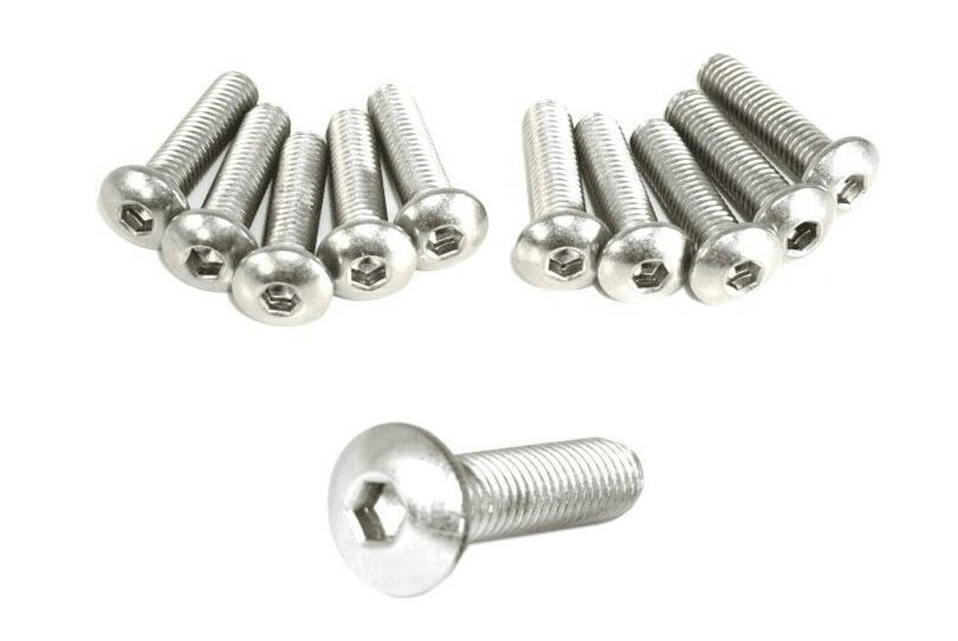 ZSPEC M5x20mm Button-head Fasteners, Metric, SUS304 Stainless, 10-pack ...