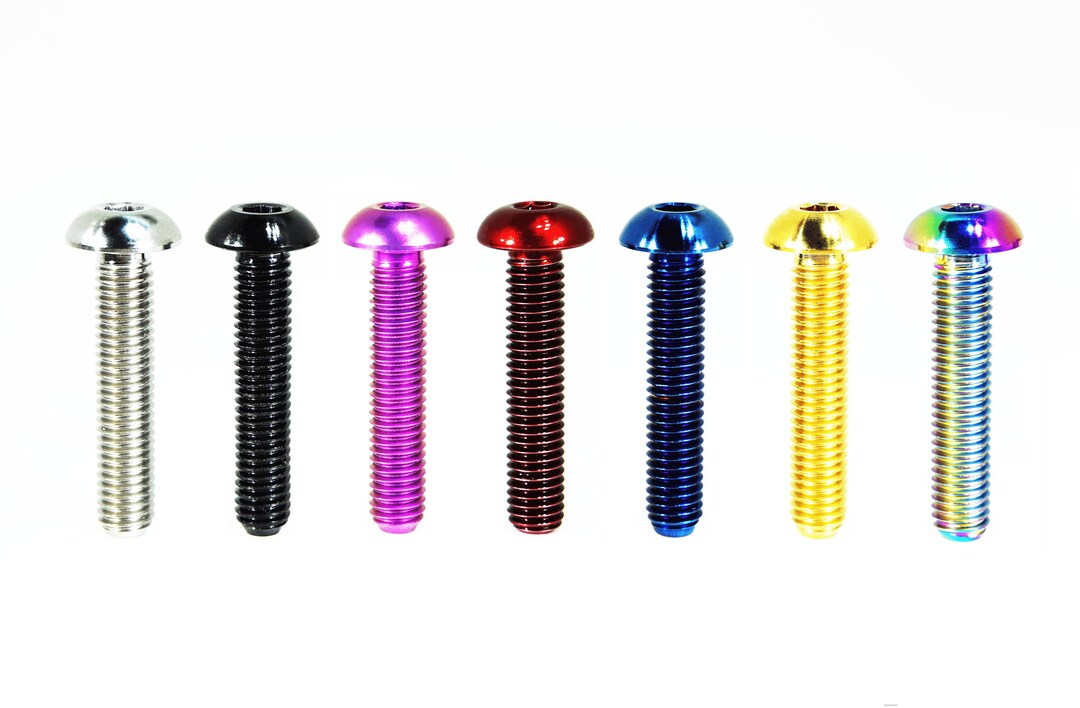 ZSPEC Button-head Body Kit Fastener, M5x25mm W/ Rivet Nut, Titanium ...