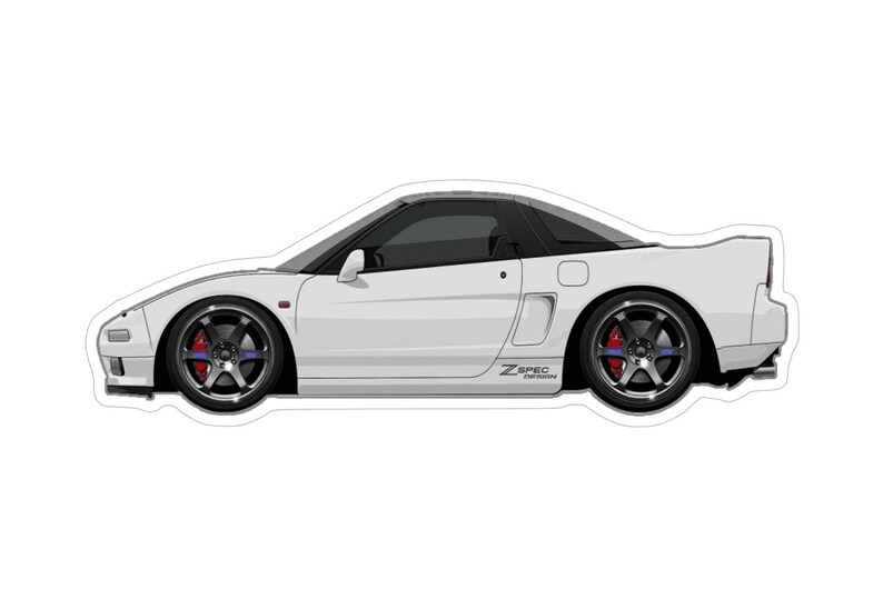 Acura Gen-1 NSX Sports Car Vinyl Decal / Sticker, White - Etsy