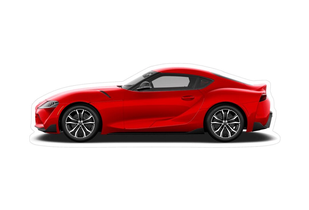 Toyota Supra MKV Sports Car Vinyl Decal / Sticker, Red, 4.9" X 1.7" - Etsy