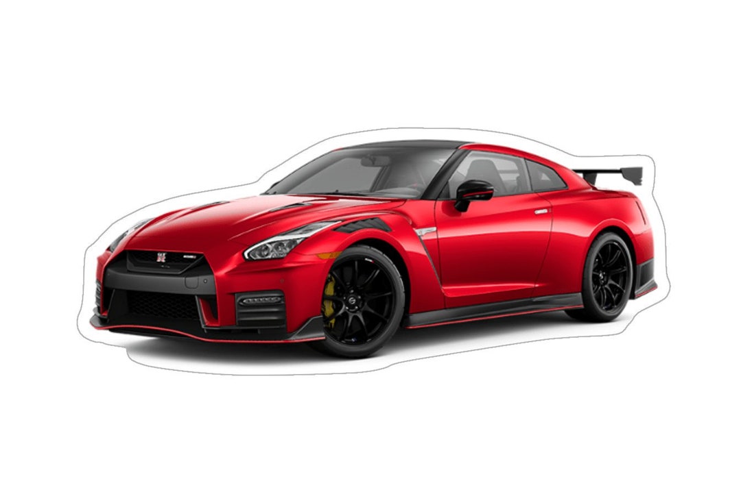 Nissan GTR R35 Red Car Vinyl Decal / Sticker, 4.8 X 2 - Etsy
