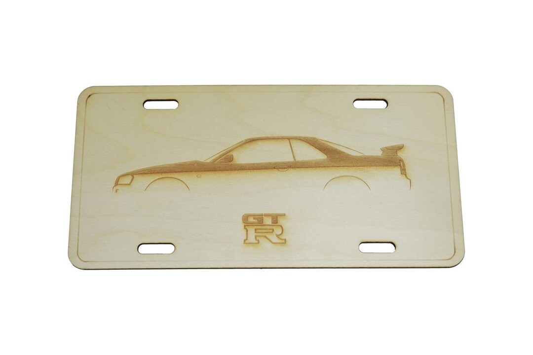 ZSPEC Nissan GTR R34 Cut-away License Plate, Birch, Ornamental - Etsy