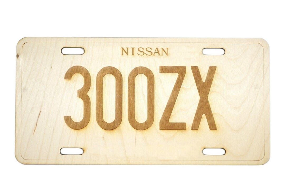 ZSPEC Nissan "300zx" License Plate, Birch, Ornamental - Etsy