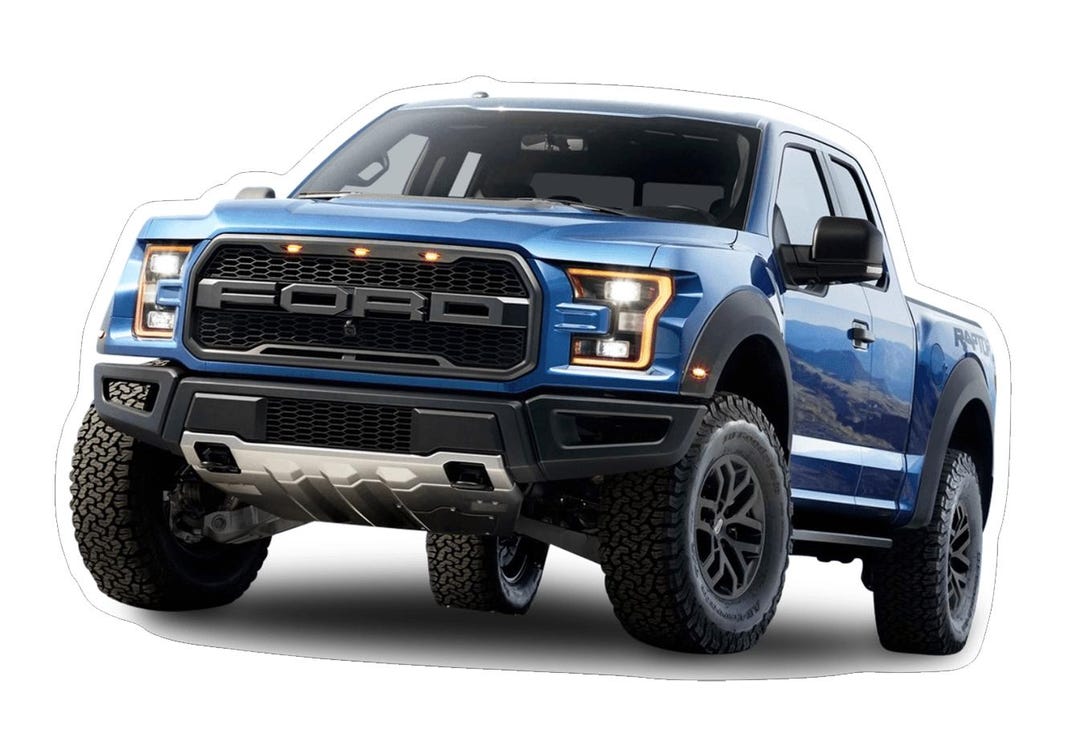 Ford 150 Raptor Vinyl Decal / Sticker, Blue - Etsy