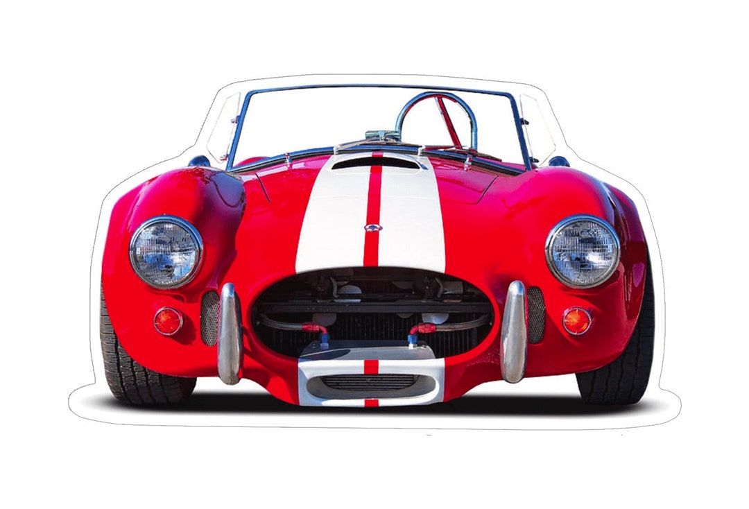 Ford Shelby Cobra Sports Car Vinyl Decal / Sticker, Red - Etsy