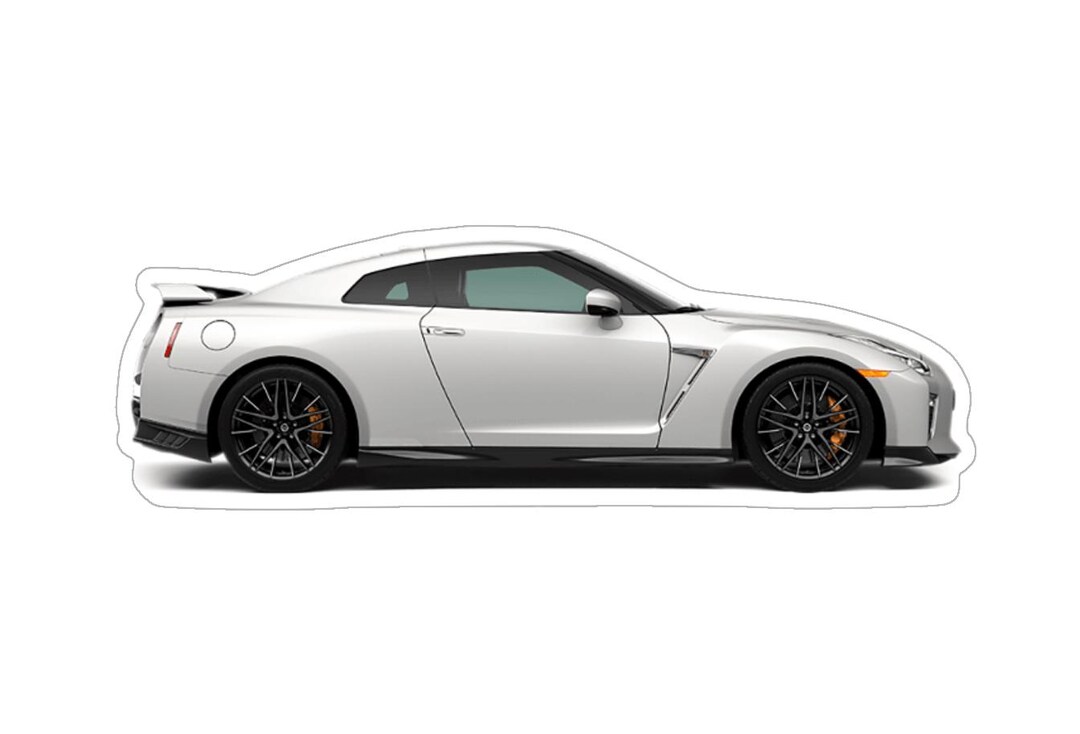 Nissan GTR R35 White Car Vinyl Decal / Sticker, 4.9" X 1.6" - Etsy