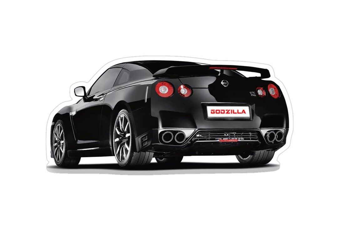 Nissan GTR R35 Black Car Vinyl Decal / Sticker, 4.9" X 2.4" - Etsy