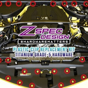 ZSPEC Plastic-clips Replacement Kit for '23+ Nissan Z RZ34, Grade-5 ...