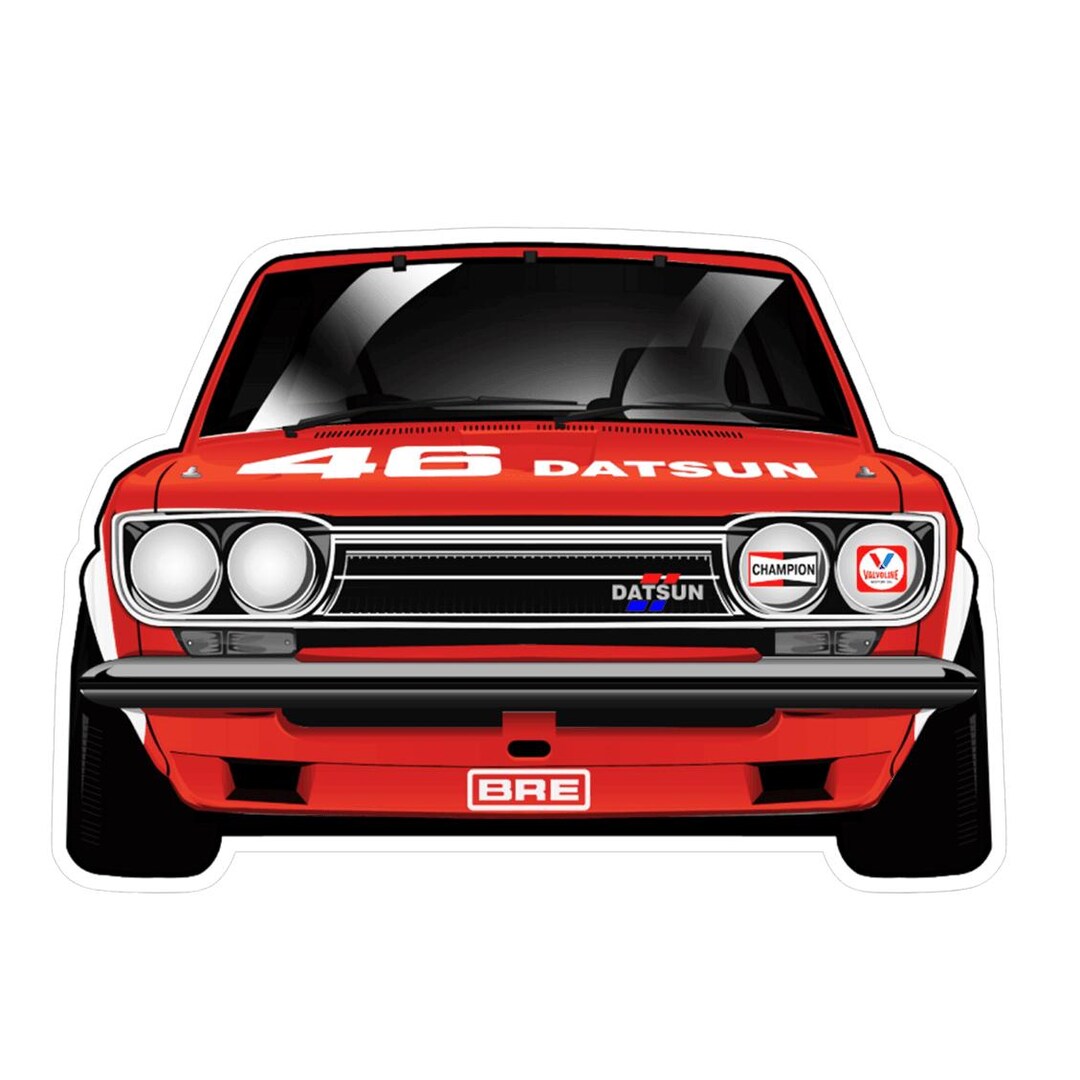 Datsun 510 #46 Race Car Vinyl Decal / Sticker, ZSPEC Design - Etsy
