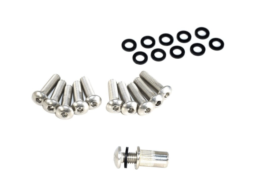 ZSPEC Button-head Body Kit Fastener, M5x20mm Stainless W/rivet Nut, per ...