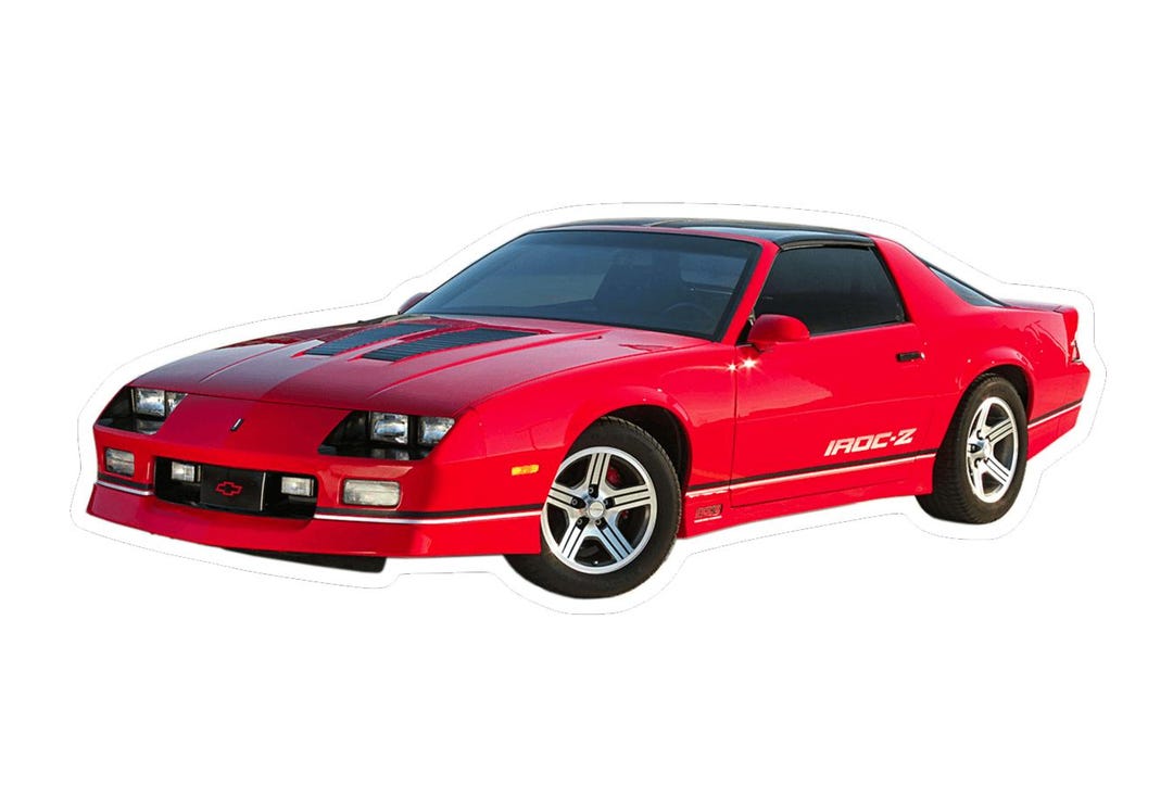 Chevy Camaro IROC-Z Sports Car Vinyl Decal / Sticker, Red - Etsy