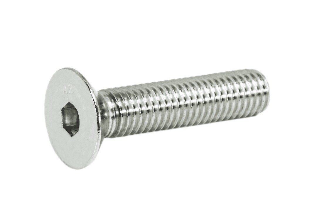 ZSPEC M10-1.5x45mm Flat-head FHSC Fasteners, Stainless, per Each - Etsy