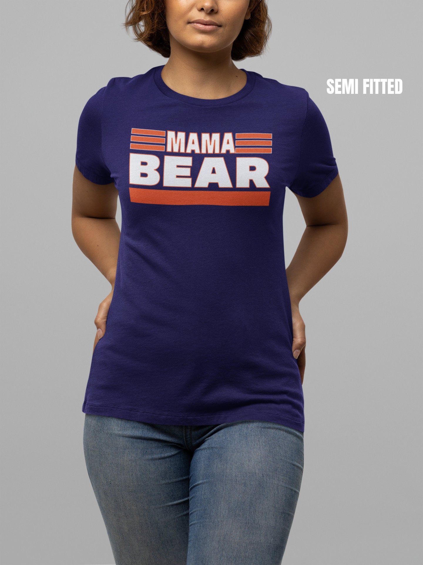 Chicago Football Shirt, Family Fan Shirt, Bear T-shirt, Cute Bear Shirt ...