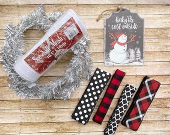 Christmas Wreath Kit - Etsy