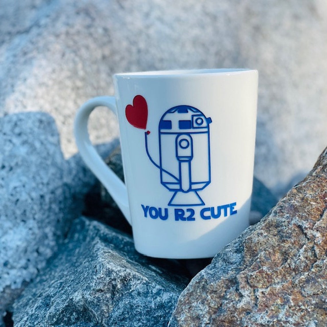 You R2 Cute R2D2 Mug Valentine You Are Too Cute | Etsy