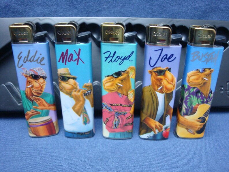 Vintage 1992 JOE CAMEL Club Camel Boxed Set of 5 Lighters. Old | Etsy