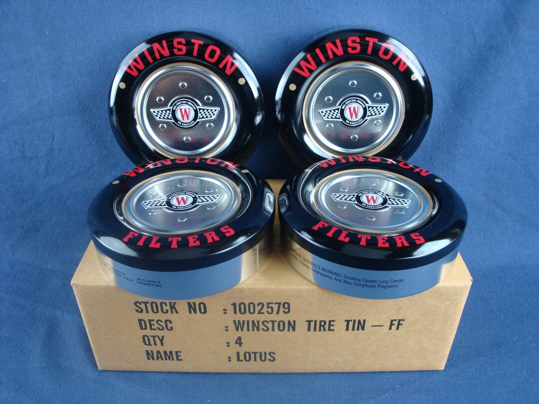 Lot of 4 Winston Cigarette Tins. Vintage 90's. New in Box / Old Stock ...