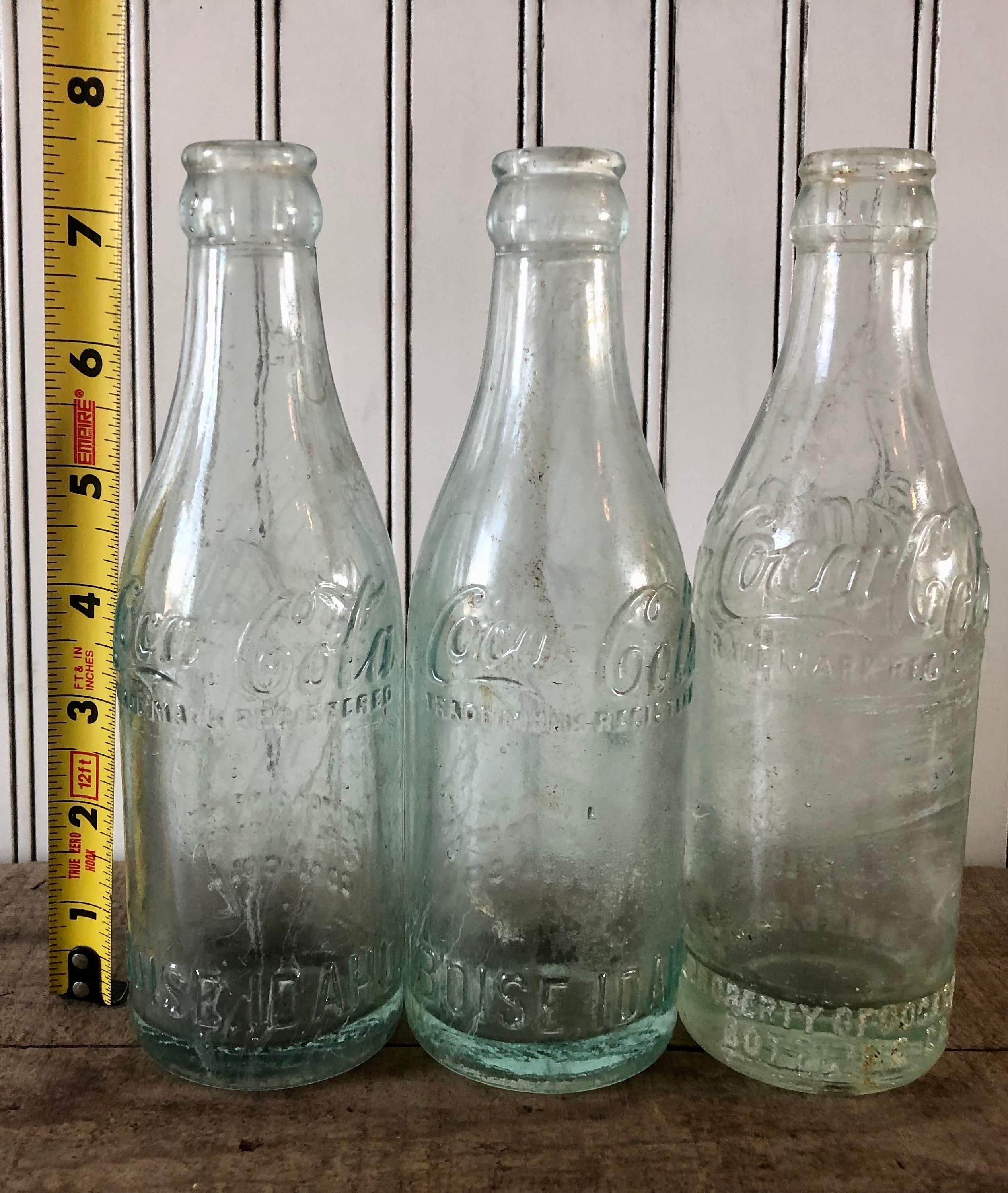Antique Coca Cola Bottles (lot of 3) – Straight Side, Boise Idaho - Etsy