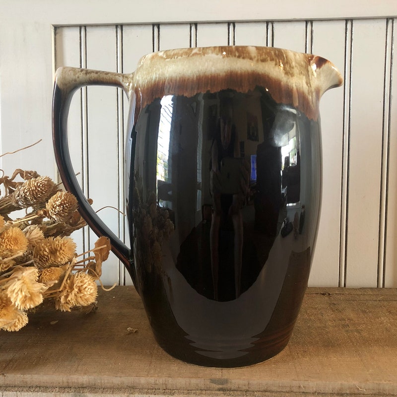 Brown Drip Pottery - Etsy