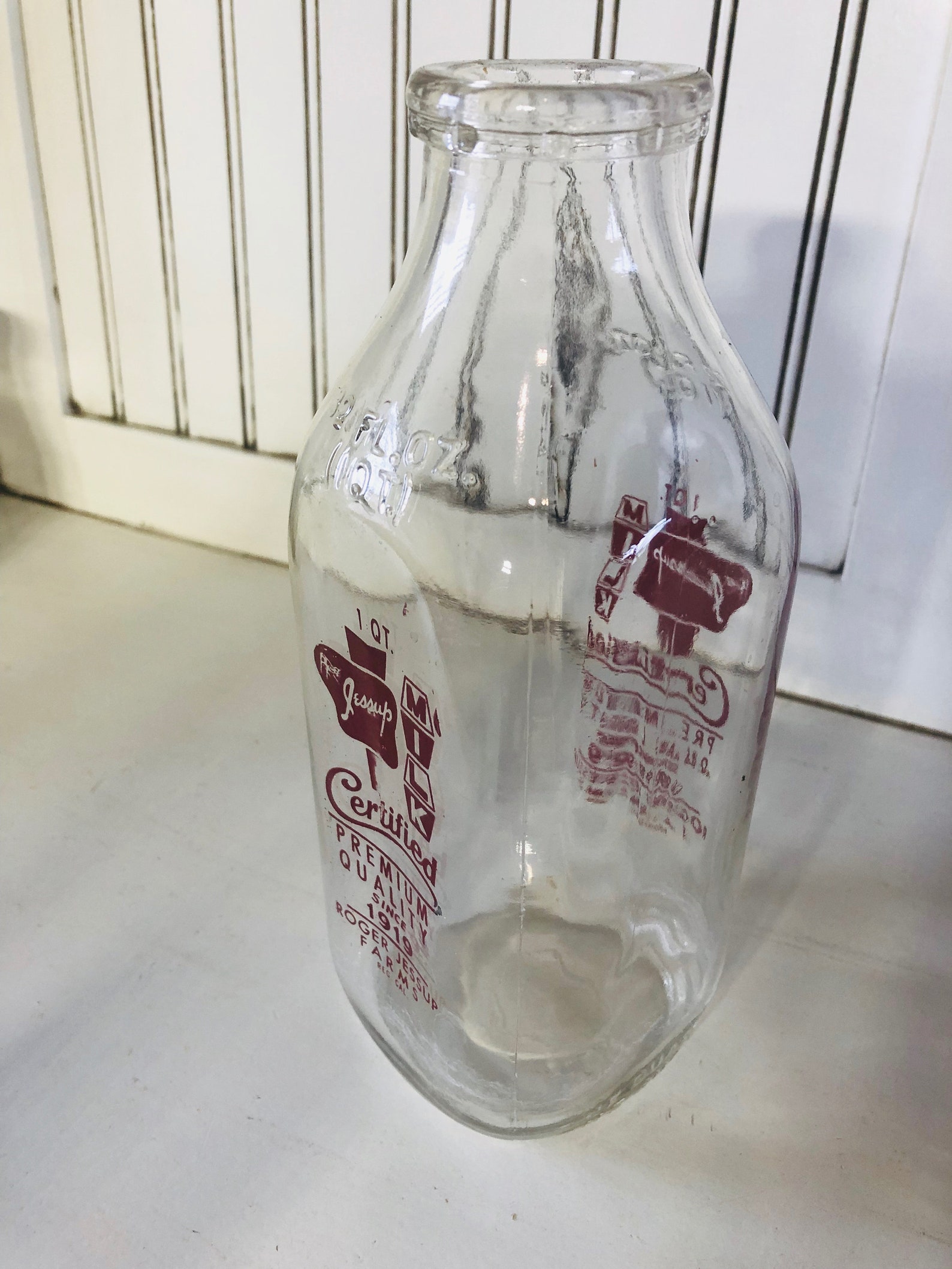 Vintage (lot of 3) Milk Bottles - Rustic Farmhouse, Country Kitchen ...