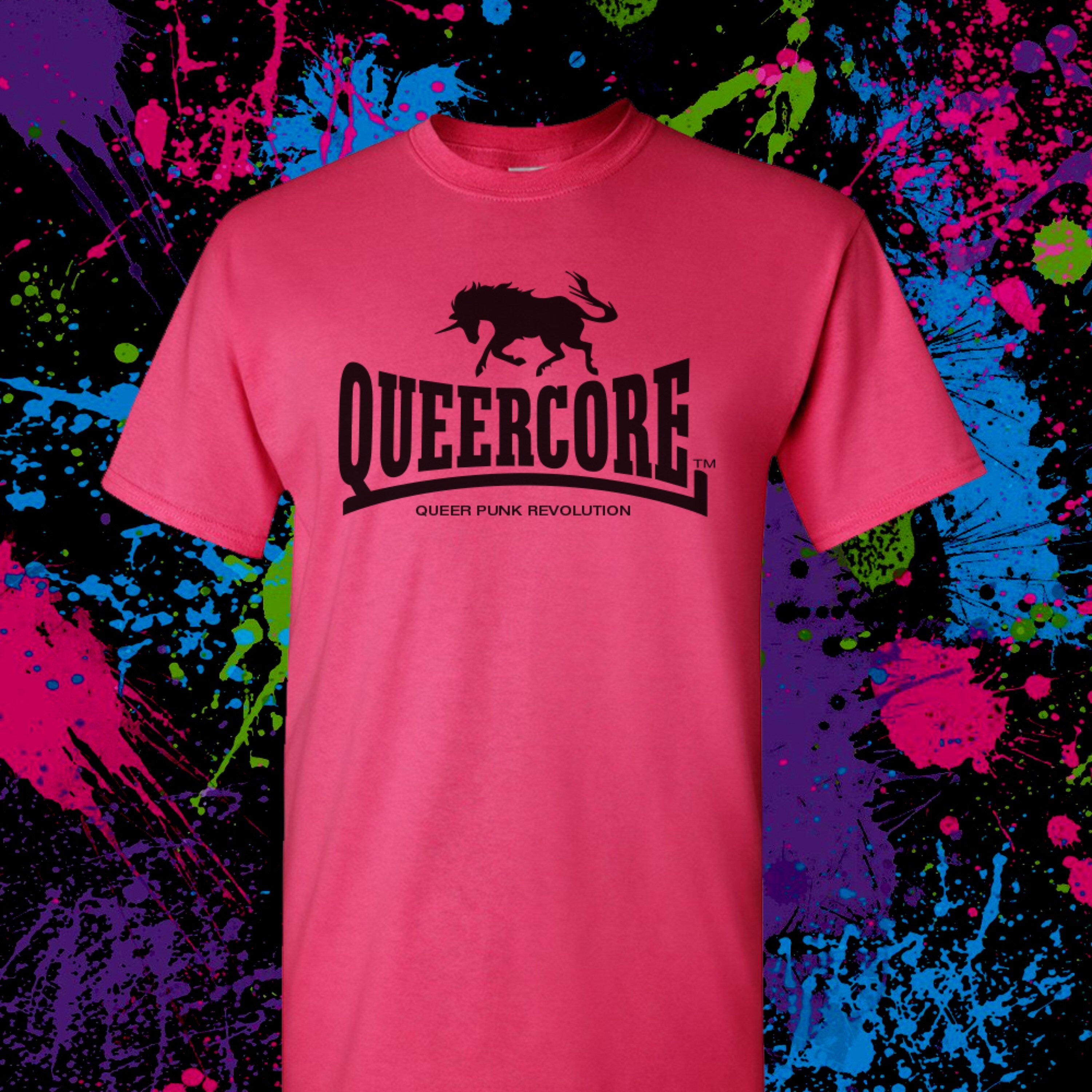 Queercore tshirt various colours LGBTQIA queer punk rock | Etsy