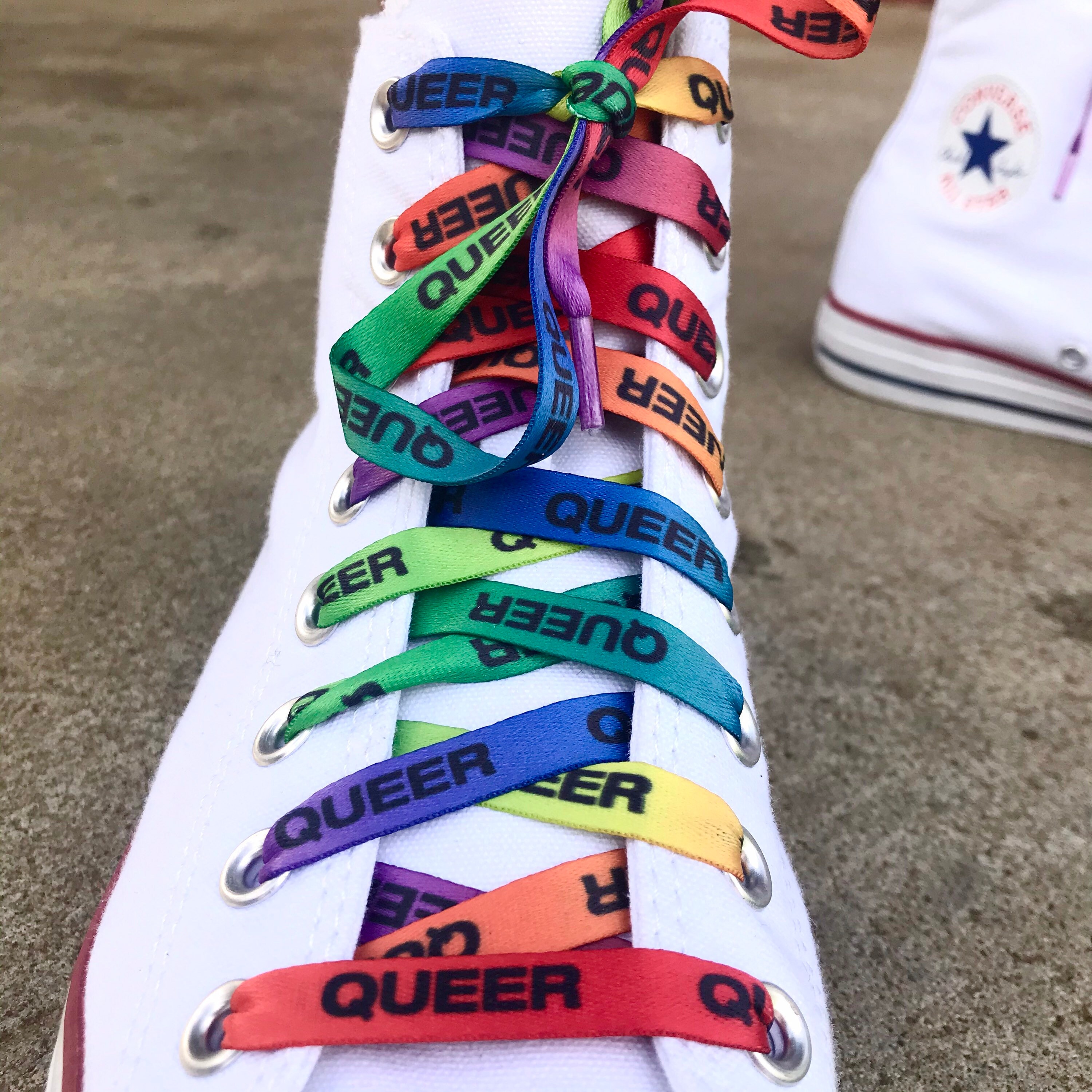 Queer Shoelaces Rainbow LGBT Pride Gay Trans | Etsy Australia