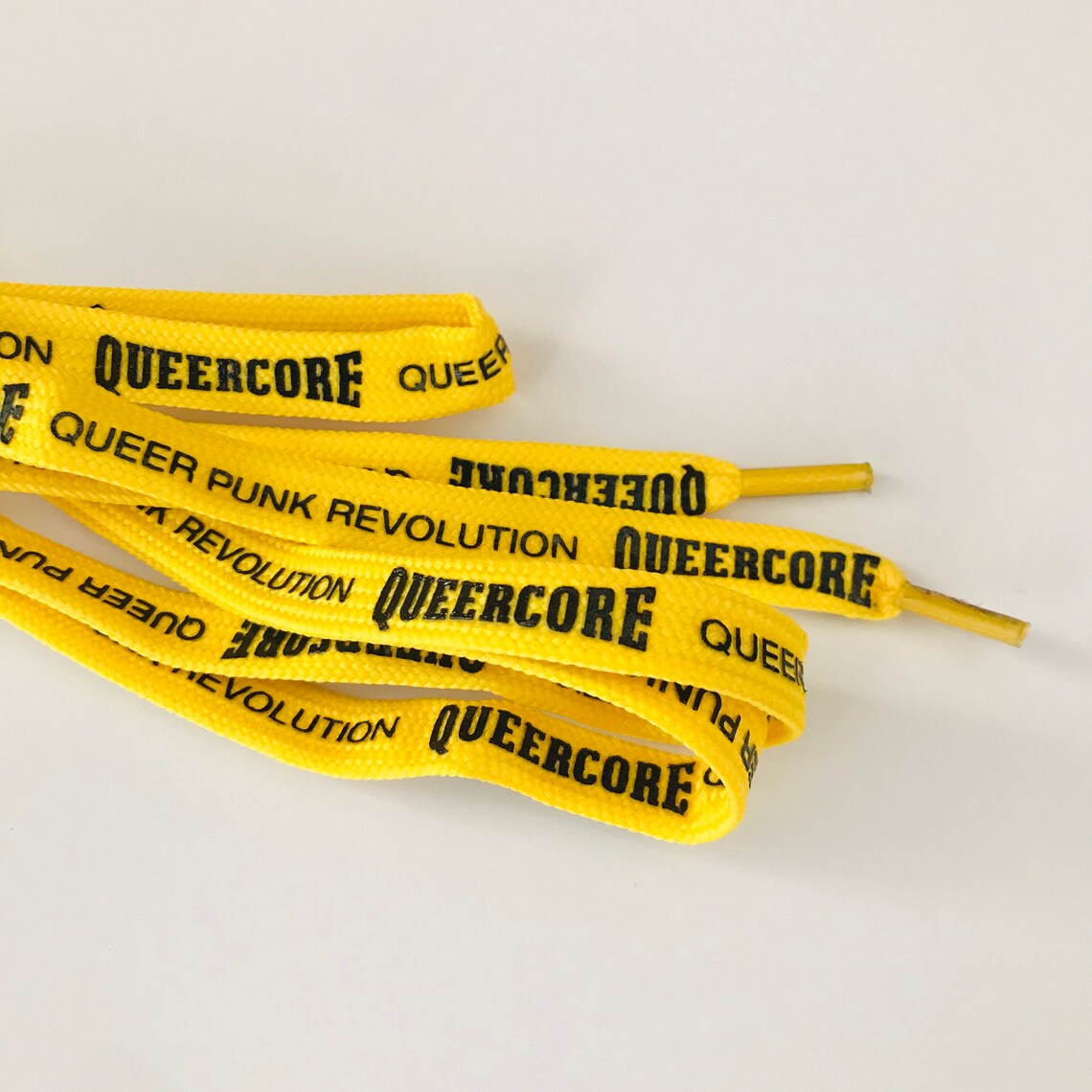 Queercore Shoelaces Queer Punk Revolution Screenprinted LGBT | Etsy
