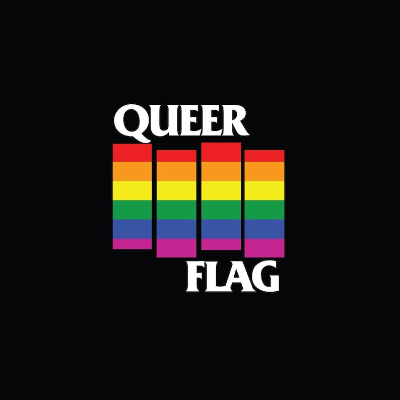 Queer Flag Tshirt LGBTQIA Punk Rock Queer Pride - Etsy