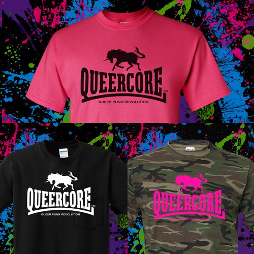 Queer Flag Tshirt LGBTQIA Punk Rock Queer Pride - Etsy