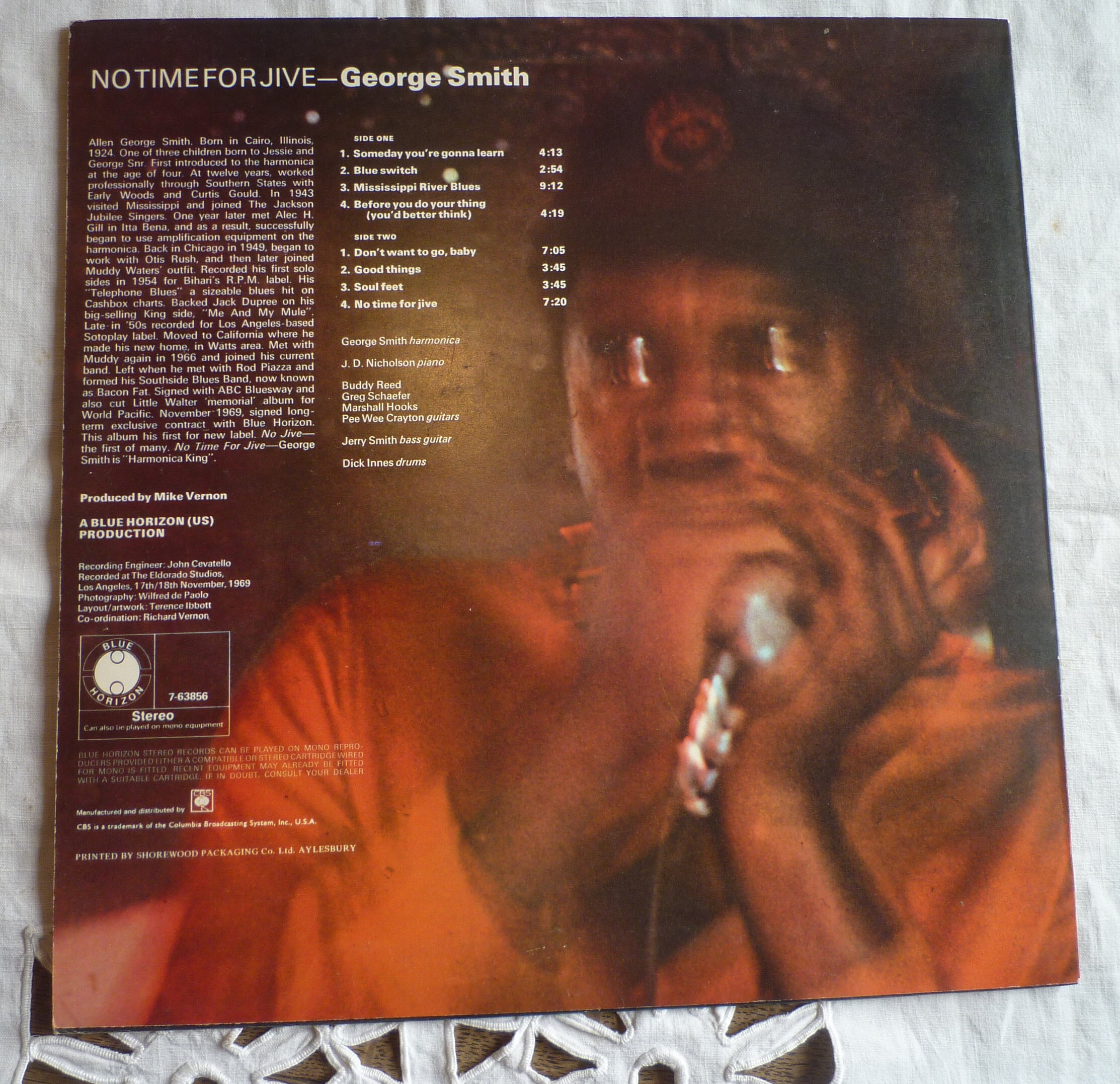 33t George Smith Vinyl Album no Time for Jive Ref S7-63856 Rare Vinyl Record George Smith No ...