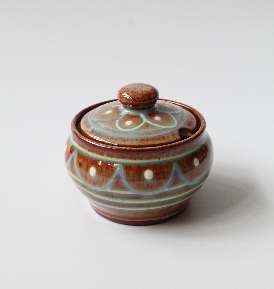 Studio Pottery Jam Pot / Honey Pot - Etsy