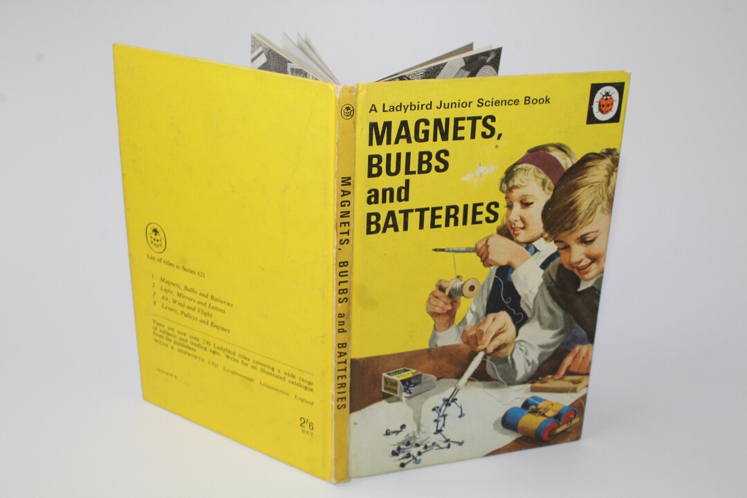 Vintage Ladybird Book Magnet, Bulbs and Batteries Science - Etsy