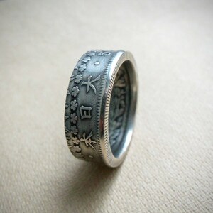 Japan Silver Coin Ring - Japanese Coin Ring - Ring From Japanese Coin ...