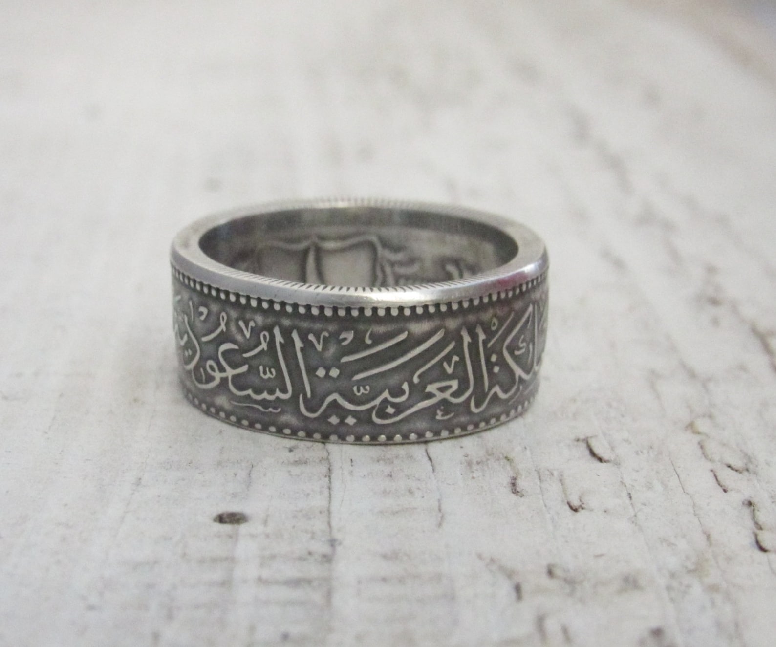 Silver Coin Ring Saudi Arabia Silver Saudi Arabia Coin Ring - Etsy
